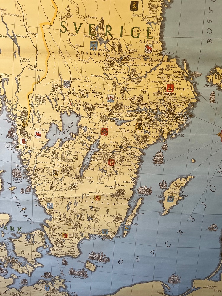 Om Sverige genom tiderna 1948 :: Skolkartor.com